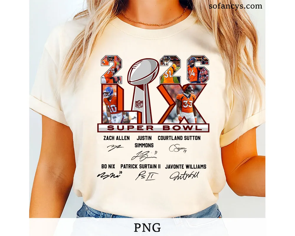Denver Broncos Super Bowl LX 2026 PNG – Football Signatures