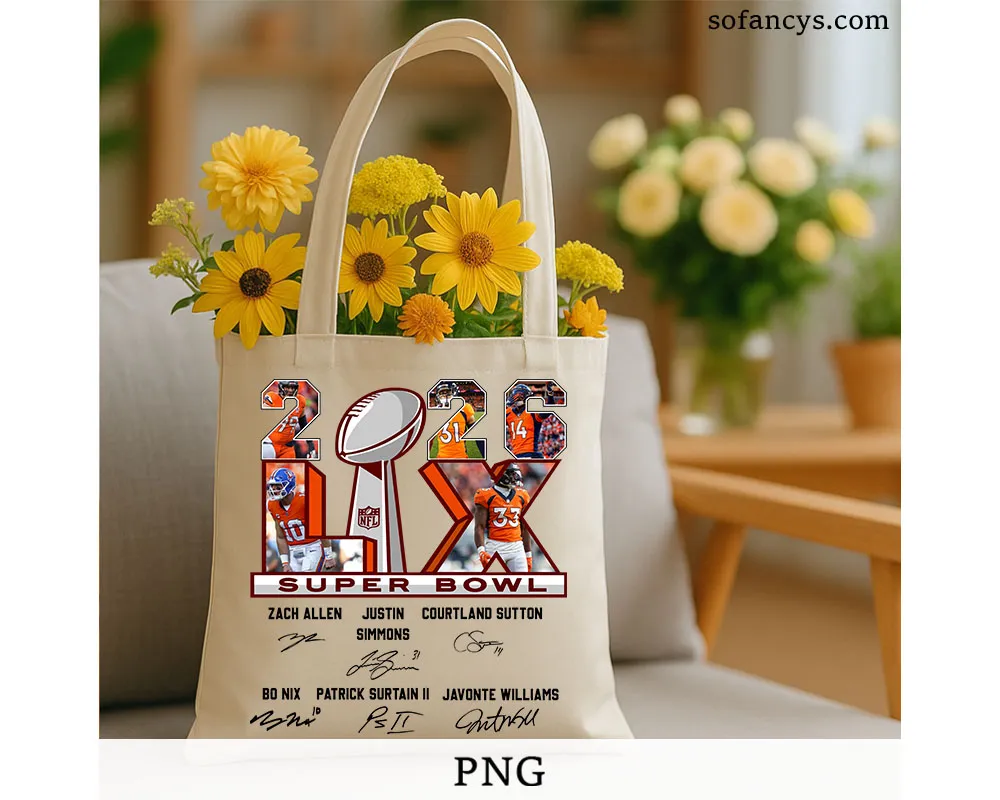 Denver Broncos Super Bowl LX 2026 PNG – Football Signatures