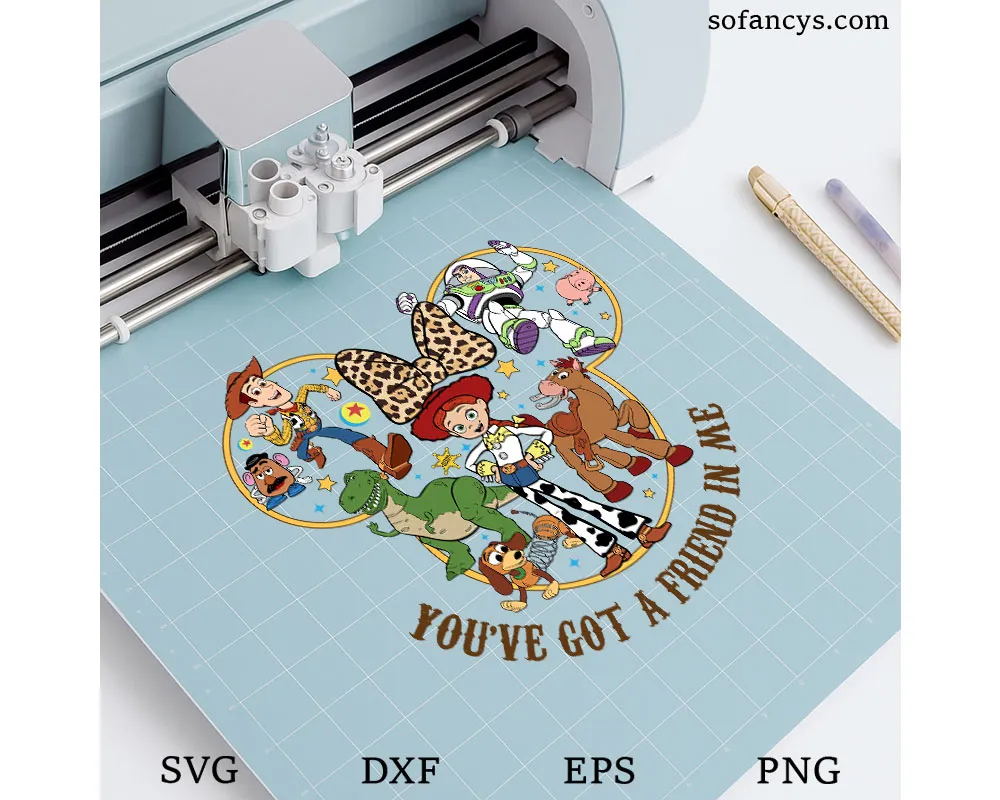 Woody Buzz Jessie SVG – Toy Story Friendship Movie Design