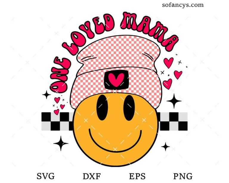Valentine Smiley Face SVG DXF EPS PNG Cut Files
