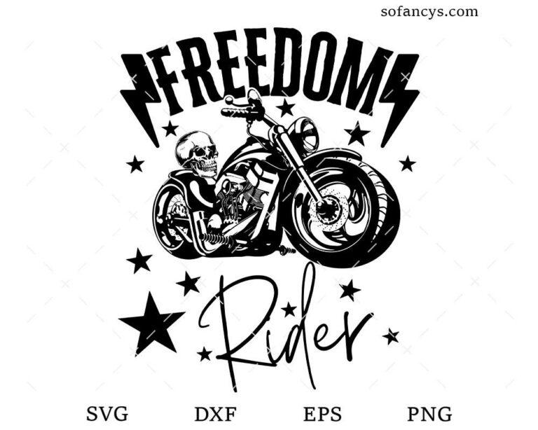 Freedom Rider SVG DXF EPS PNG Cut Files