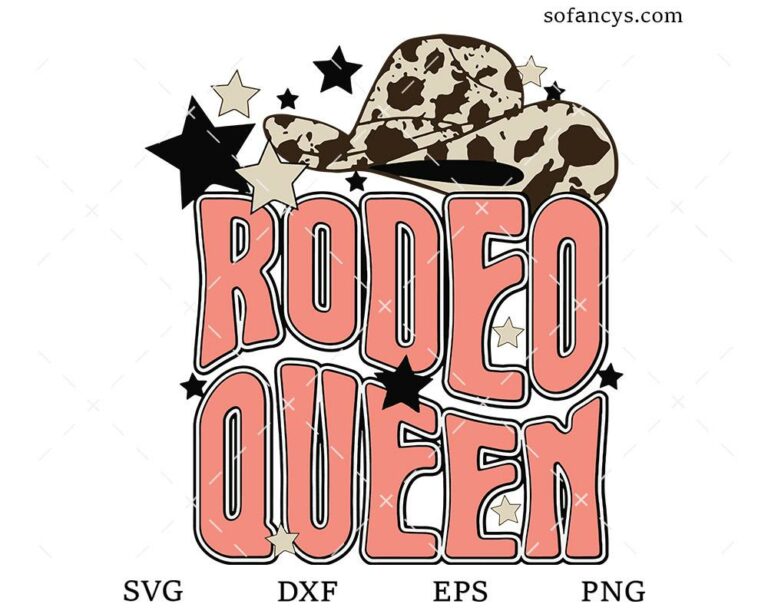Rodeo Queen SVG DXF EPS PNG Cut Files