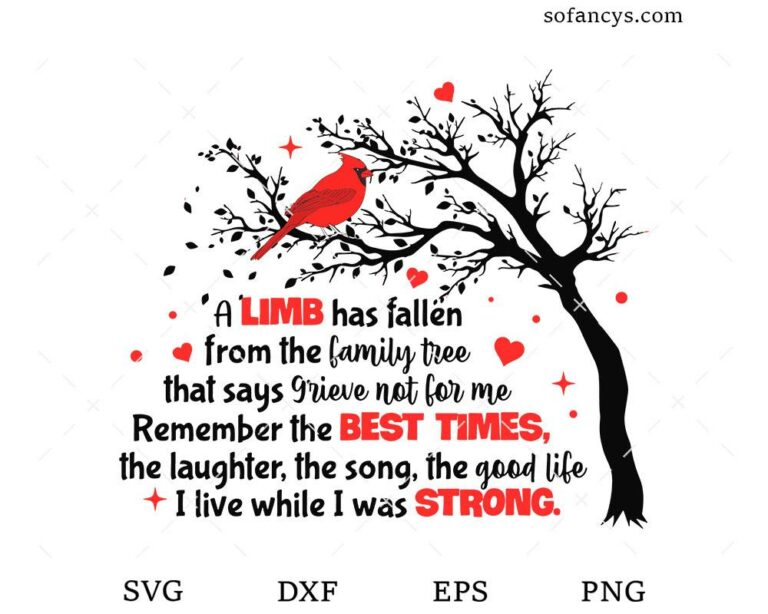 A Limb Has Fallen SVG DXF EPS PNG Cut Files