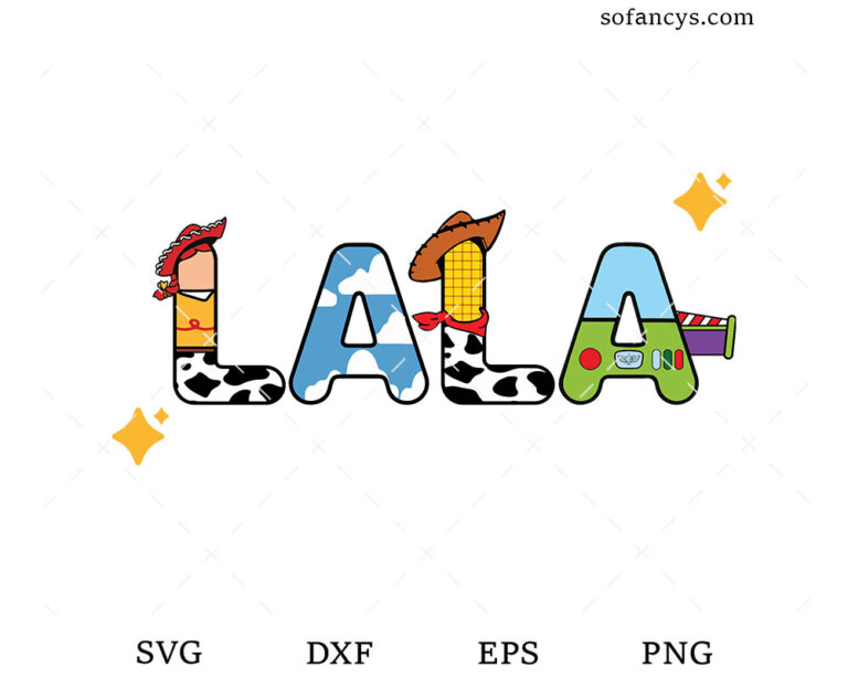 Lala SVG DXF EPS PNG Cut Files