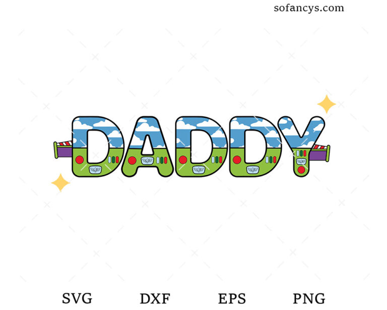 Daddy SVG DXF EPS PNG Cut Files
