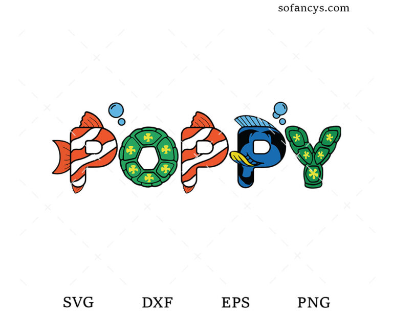 Poppy SVG DXF EPS PNG Cut Files