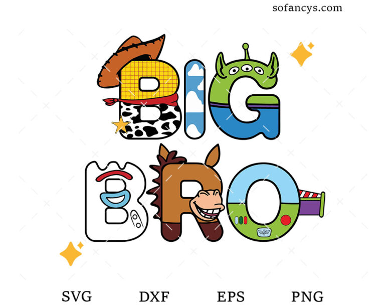 Big Bro SVG DXF EPS PNG Cut Files