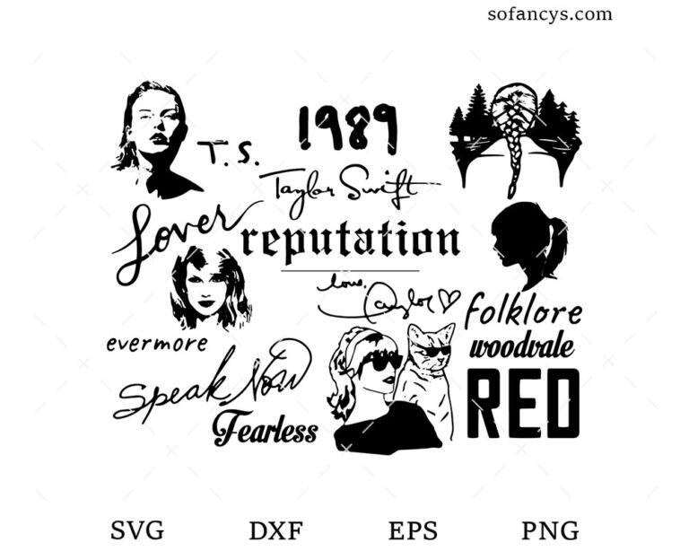 1989 Taylor Swift SVG DXF EPS PNG Cut Files