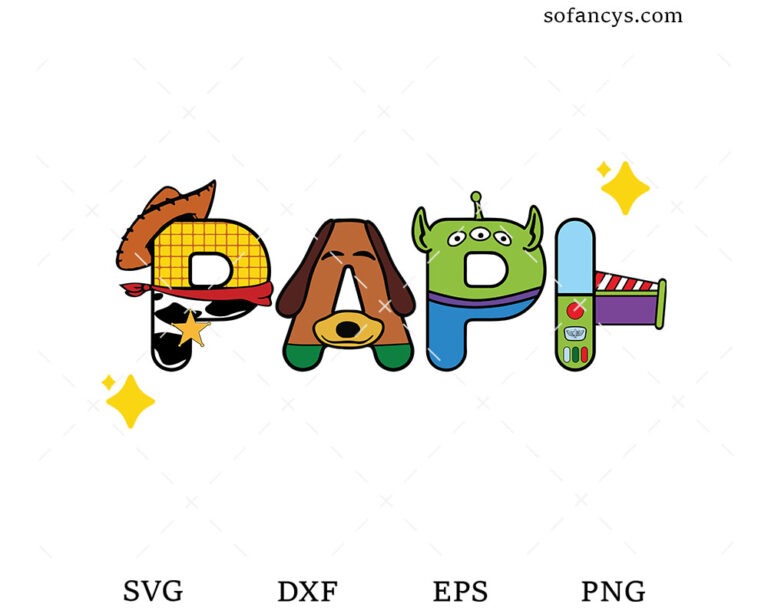 Papi Toy Story SVG DXF EPS PNG Cut Files