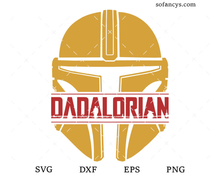Dadalorian SVG DXF EPS PNG Cut Files