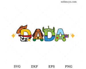 Disney Toy Story Dada SVG DXF EPS PNG Cut Files