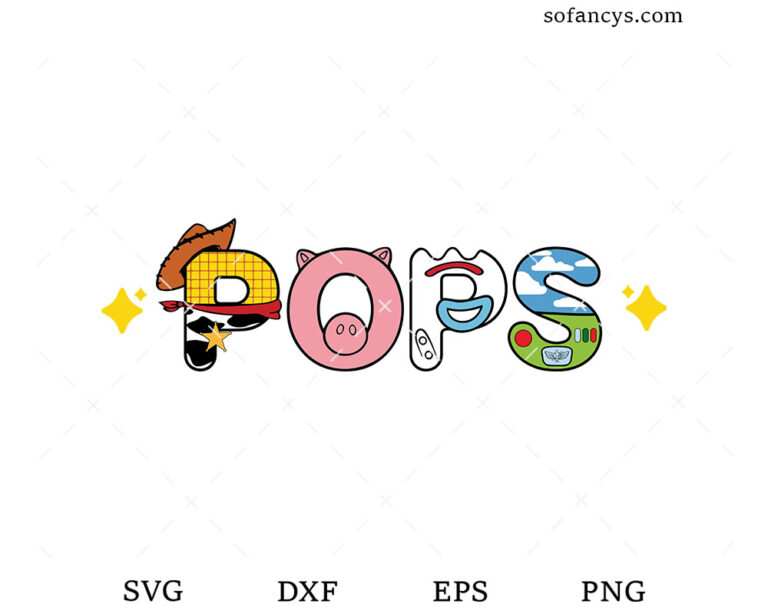 Pops Disney Toy Story SVG DXF EPS PNG Cut Files