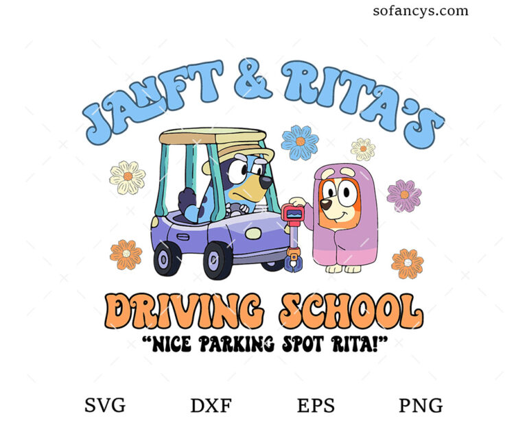 Janft And Rita's Driving School SVG DXF EPS PNG Cut Files