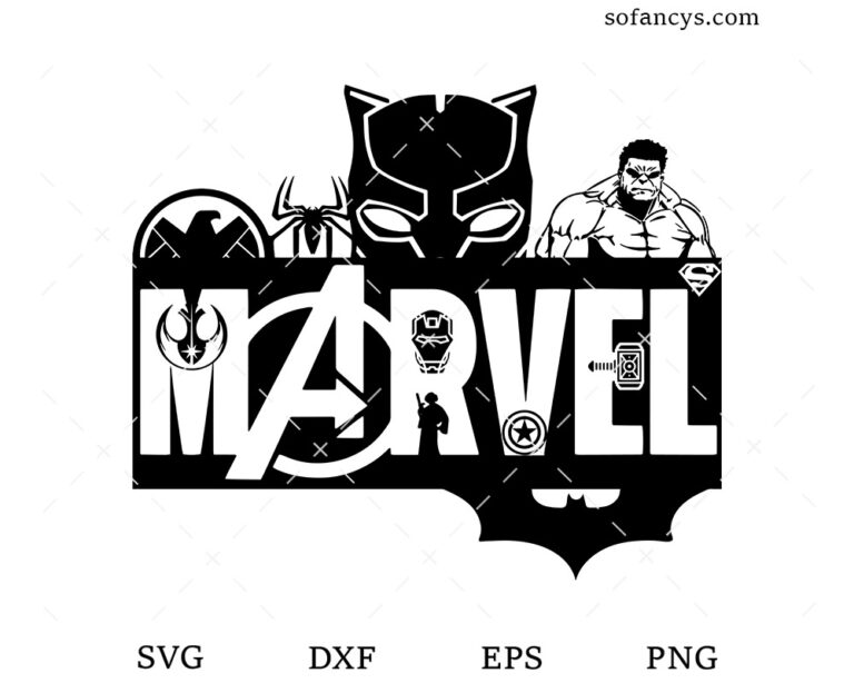 Marvel Superheroes SVG DXF EPS PNG Cut Files