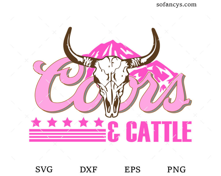 Coors And Cattle SVG DXF EPS PNG Cut Files
