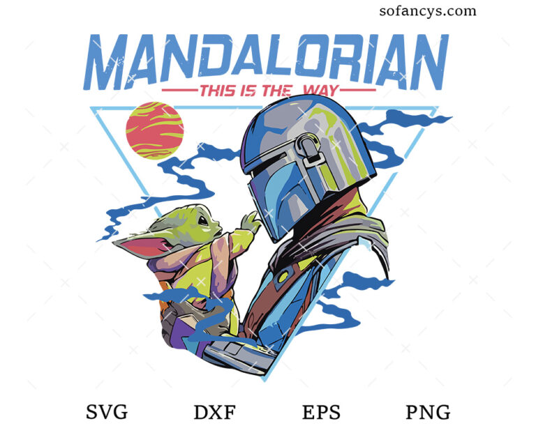 The Mandalorian Star Wars SVG DXF EPS PNG Cut Files