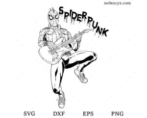Spider Punk SVG DXF EPS PNG Cut Files