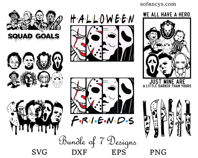 All Horror Characters SVG Bundle