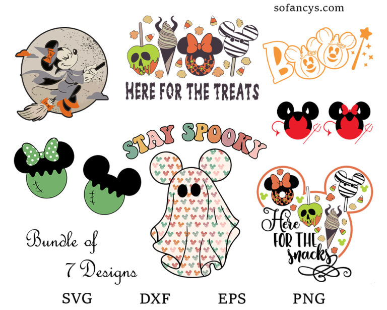 Halloween Spooky Mickey SVG Bundle