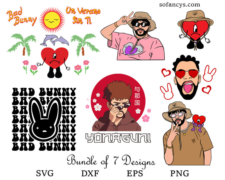 Bad Bunny SVG Bundle
