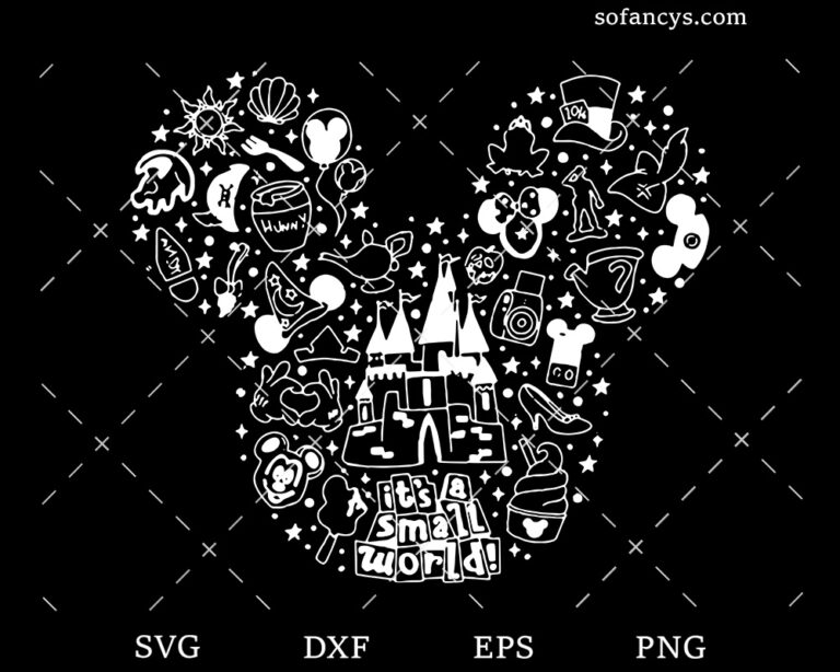 It’s a Small World SVG DXF EPS PNG Cut Files