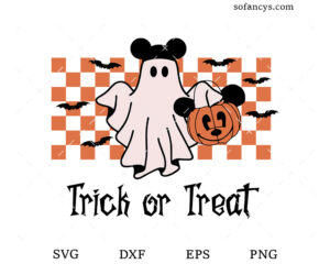 Mickey Mouse Ghost SVG DXF EPS PNG Cut Files