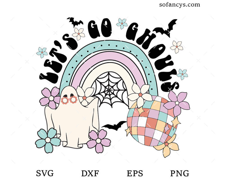 Let's go ghouls SVG DXF EPS PNG Cut Files