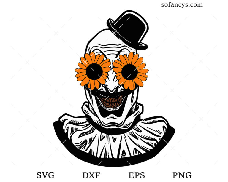 Art The Clown SVG DXF EPS PNG Cut Files