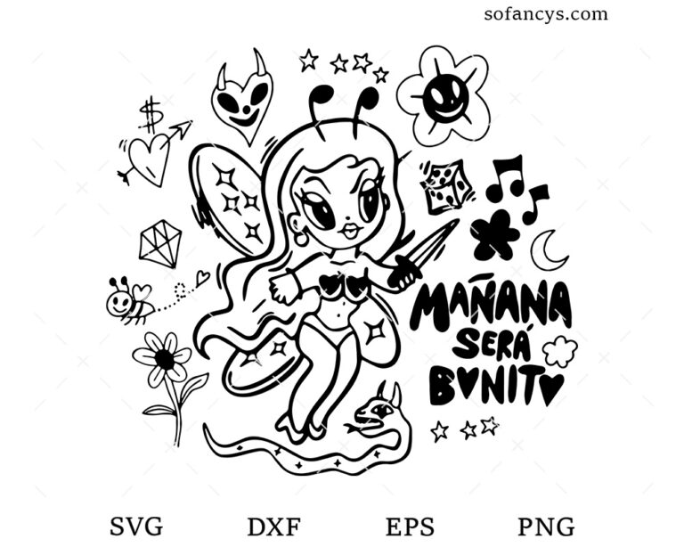 Karol G Fairy SVG DXF EPS PNG Cut Files