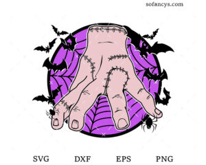 Thing Hand Wednesday Addams SVG DXF EPS PNG Cut Files