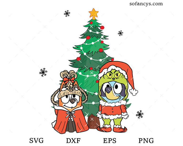 Merry Christmas Grinch SVG DXF EPS PNG Cut Files