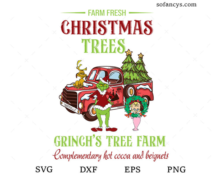 Christmas Tree Farm SVG DXF EPS PNG Cut Files