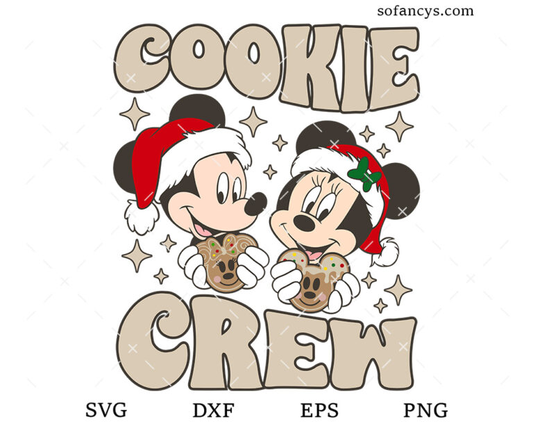 Mickey Cookie Crew SVG DXF EPS PNG Cut Files