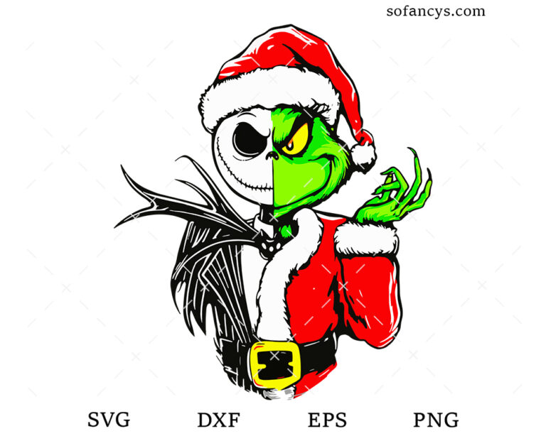Jack and Grinch SVG DXF EPS PNG Cut Files