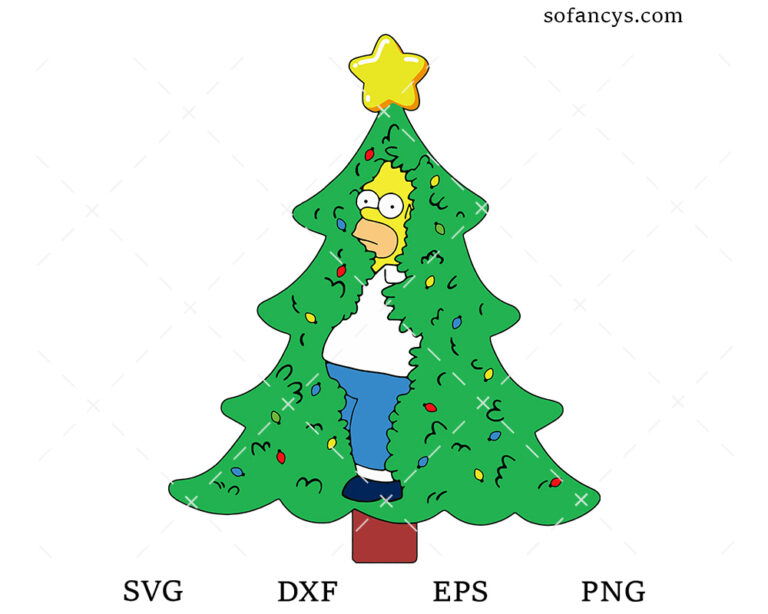 Funny Meme Christmas Homer Simpson SVG