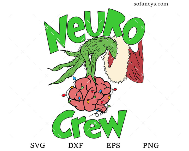 Neuro Crew Nurse SVG DXF EPS PNG Cut Files