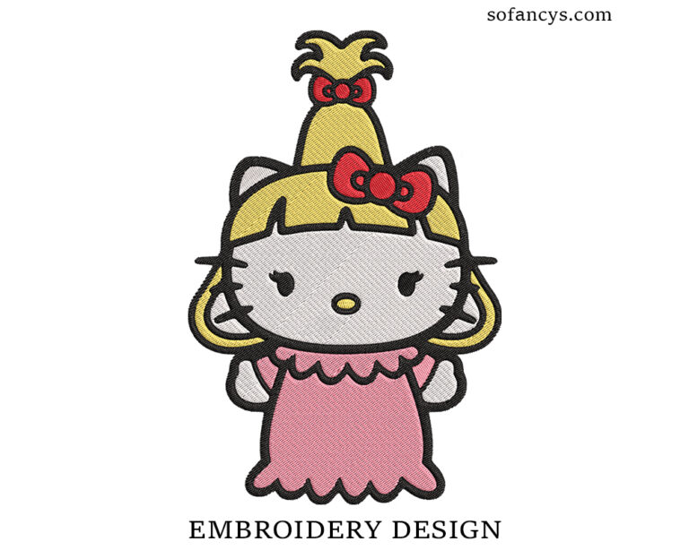 Cindy Lou Christmas Hello Kitty Embroidery Designs