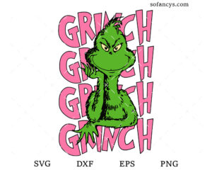 Pink Grinch Grinch SVG DXF EPS PNG Cut Files