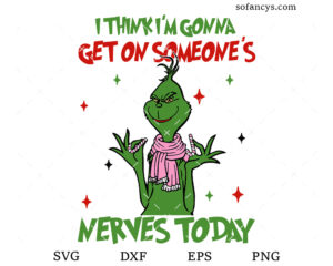 Grumpy Green Guy SVG DXF EPS PNG Cut Files