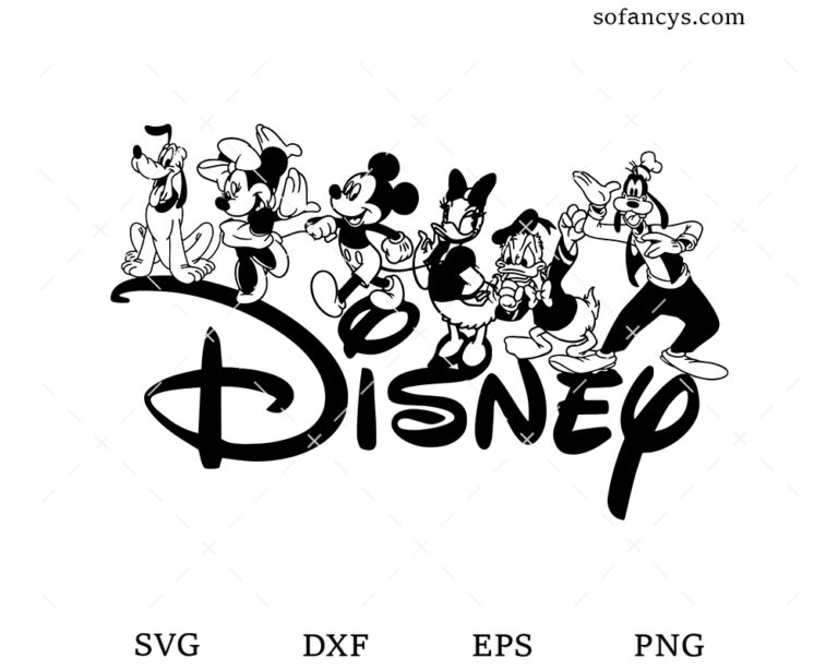 Characters Disneyland SVG DXF EPS PNG Cut Files