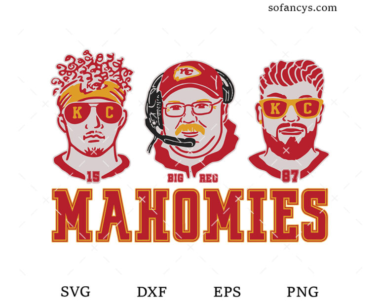 Mahomies KC football SVG DXF EPS PNG Cut Files
