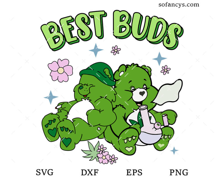 Baked CareBears Best Buds SVG DXF EPS PNG Cut Files