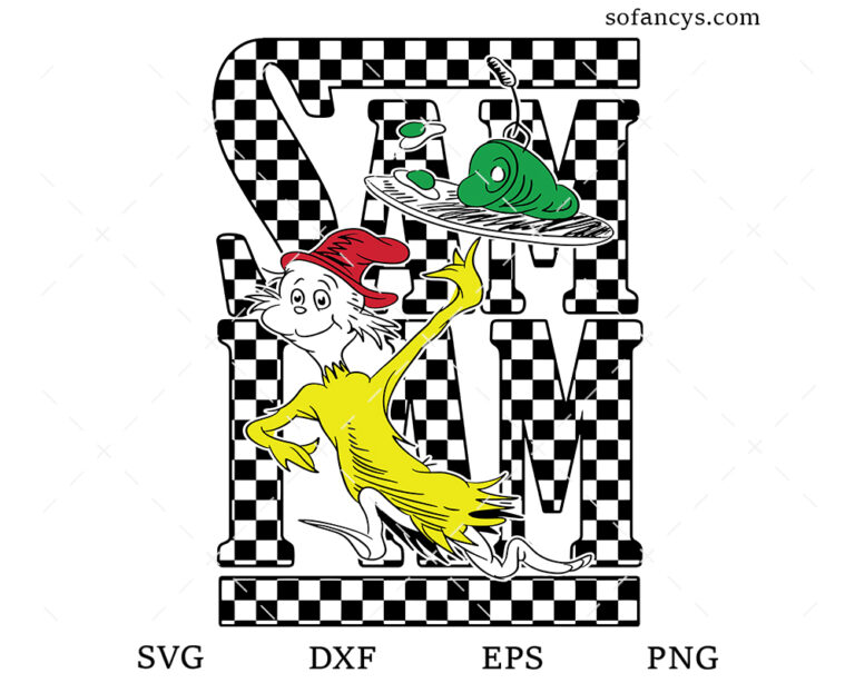 Checkered Sam SVG DXF EPS PNG Cut Files
