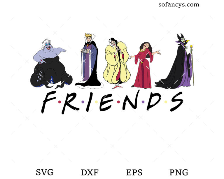 Disney Evil Friends SVG DXF EPS PNG Cut Files