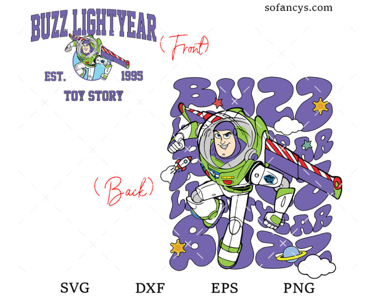 Buzz Lightyear Est 1995 Toy Story SVG DXF EPS PNG Cut Files