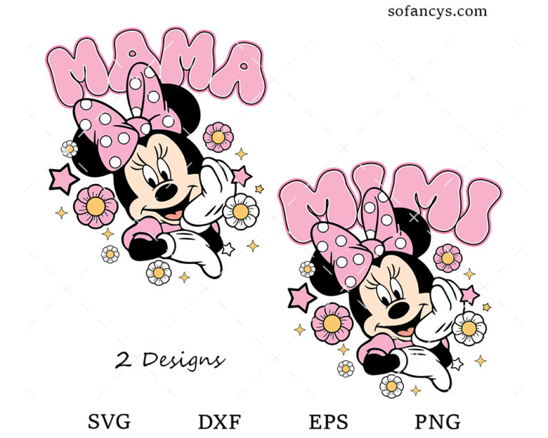 Mama Mini Disney Mothers Day SVG DXF EPS PNG Cut Files