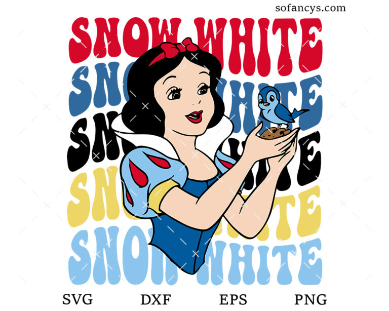 Snow White Disney Princess SVG DXF EPS PNG Cut Files