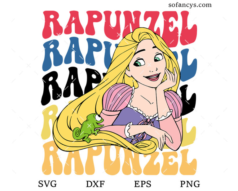 Rapunzel Disney Princess SVG DXF EPS PNG Cut Files