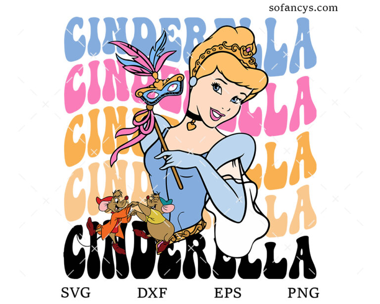 Cinderella Disney Princess SVG DXF EPS PNG Cut Files