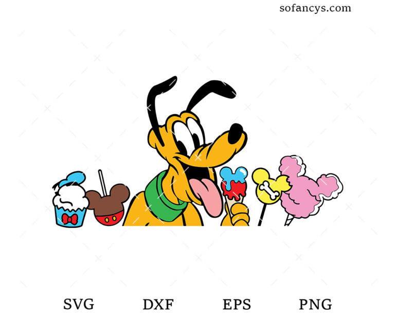 Disney Pluto Snacks SVG DXF EPS PNG Cut Files